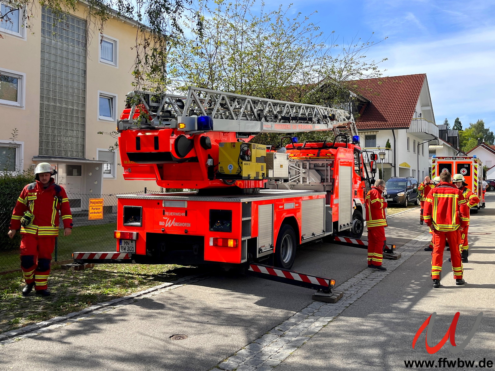 Personenrettung Drehleiter - Feuerwehr Bad Wörishofen